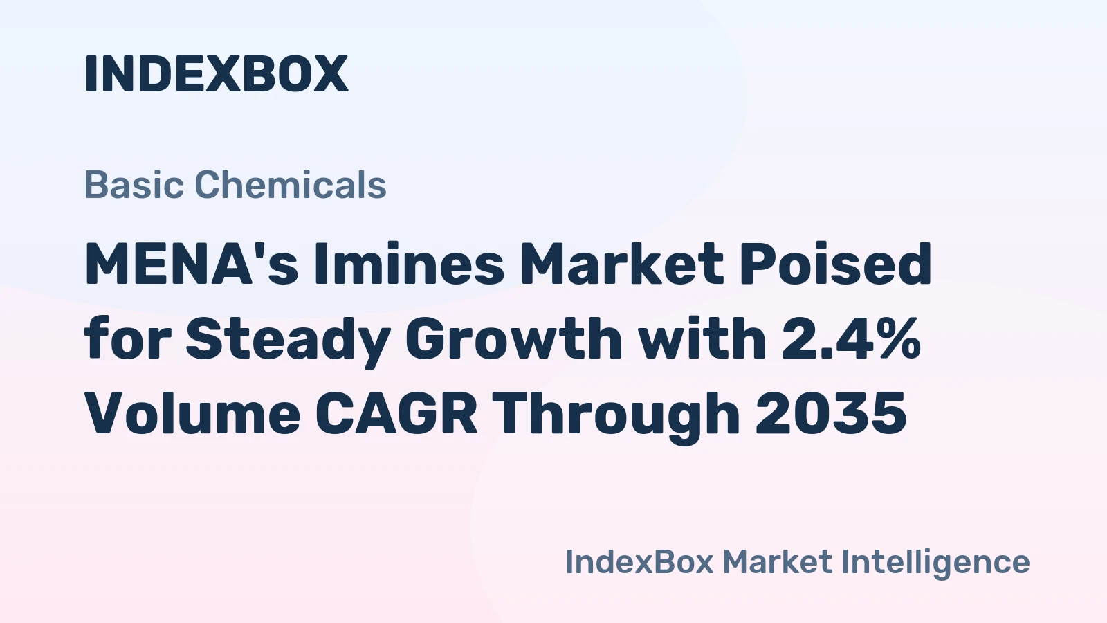 MENA's Imines Market Poised for Steady Growth with 2.4% Volume CAGR Through 2035