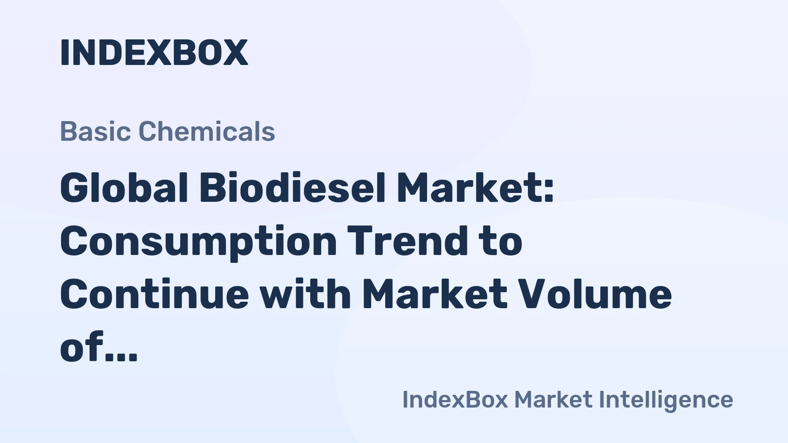 Global Biodiesel Market: Consumption Trend to Continue with Market Volume of 57M Tons and Value Reaching $98B by 2035