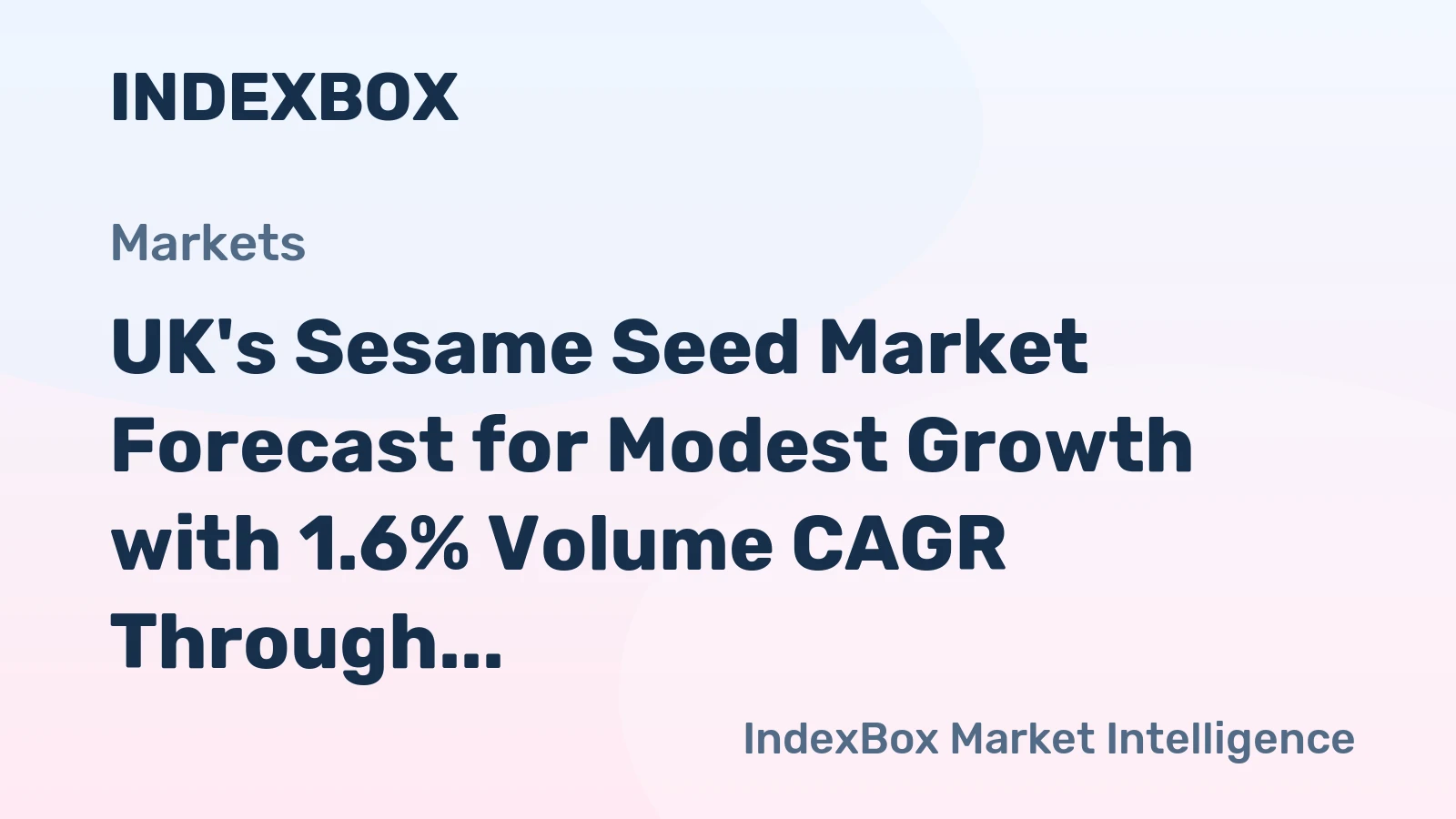 UK's Sesame Seed Market Forecast for Modest Growth with 1.6% Volume CAGR Through 2035