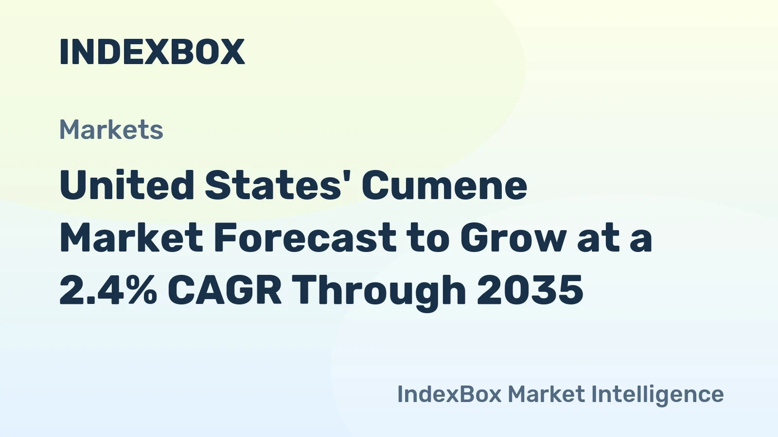 United States' Cumene Market Forecast to Grow at a 2.4% CAGR Through 2035