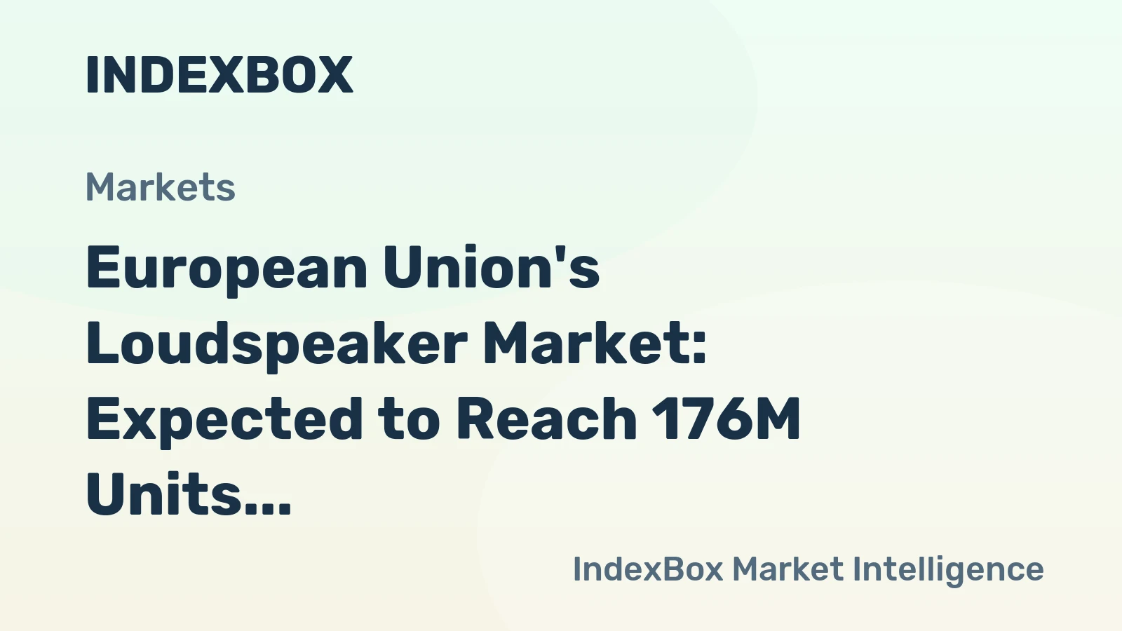 European Union's Loudspeaker Market: Expected to Reach 176M Units and $4.2B by 2035