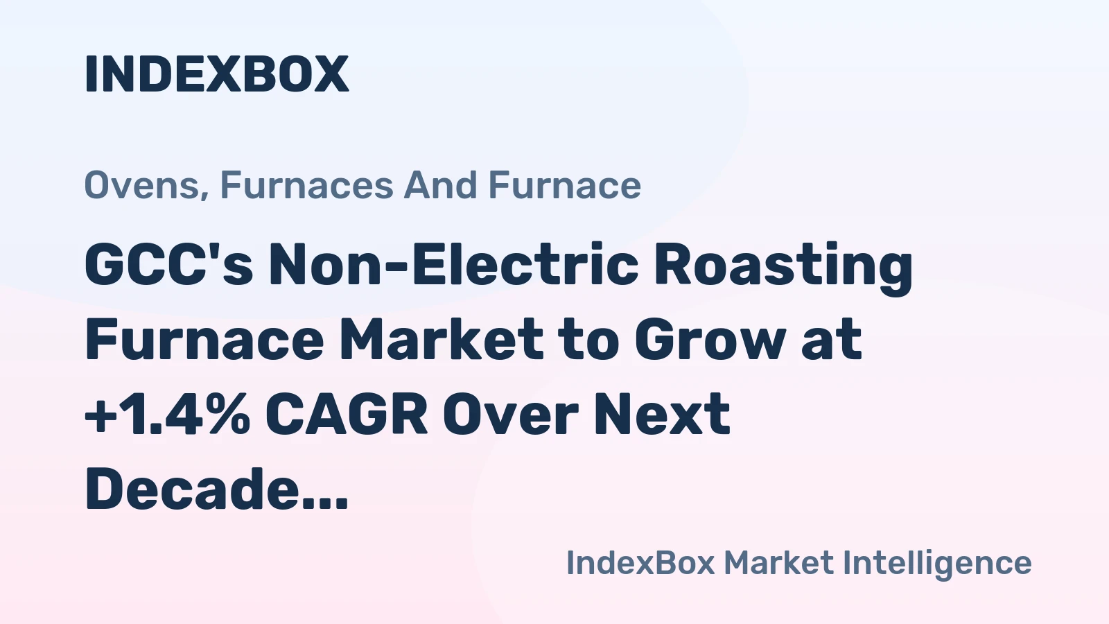 GCC's Non-Electric Roasting Furnace Market to Grow at +1.4% CAGR Over Next Decade