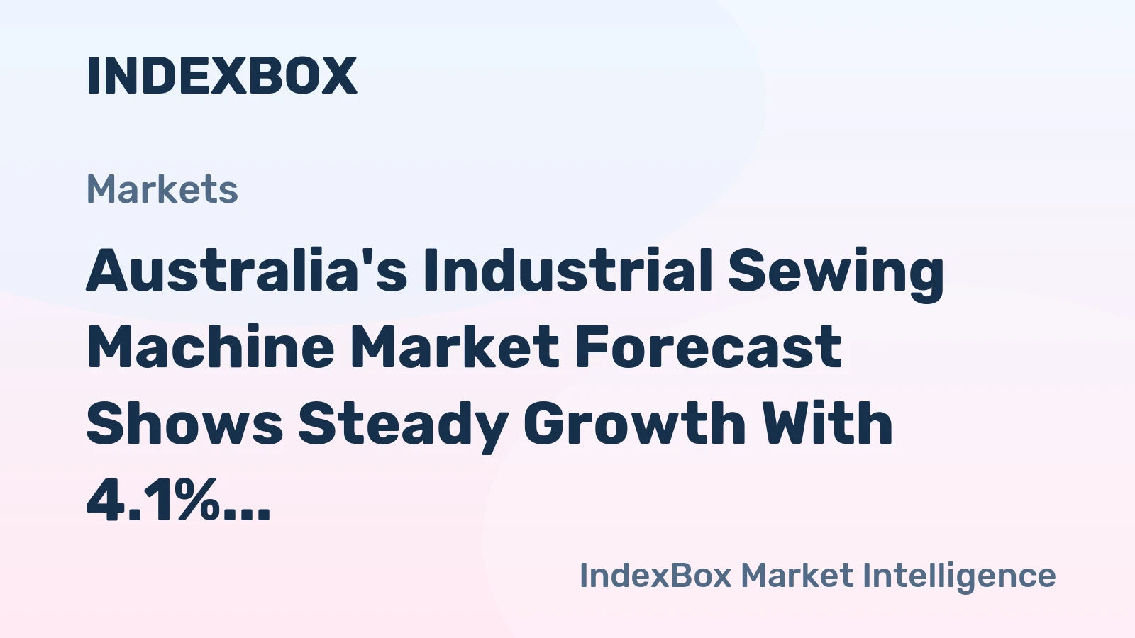 Australia's Industrial Sewing Machine Market Forecast Shows Steady Growth With 4.1% CAGR in Value Through 2035