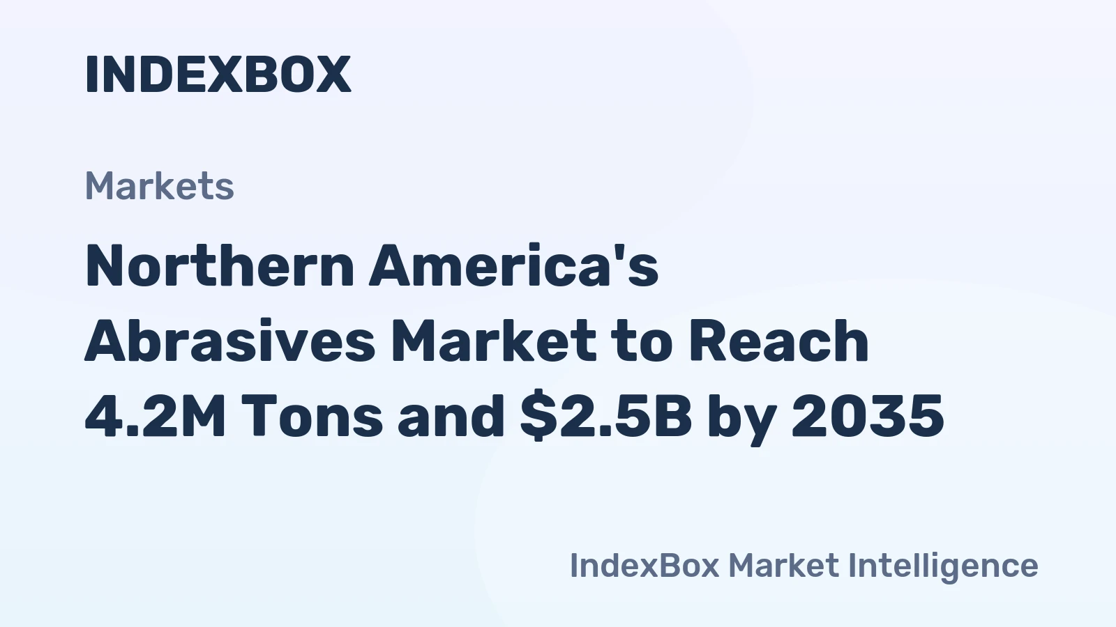 Northern America's Abrasives Market to Reach 4.2M Tons and $2.5B by 2035