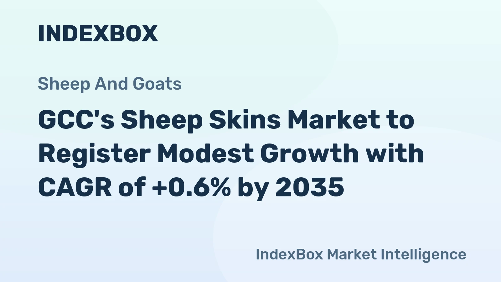 GCC's Sheep Skins Market to Register Modest Growth with CAGR of +0.6% by 2035