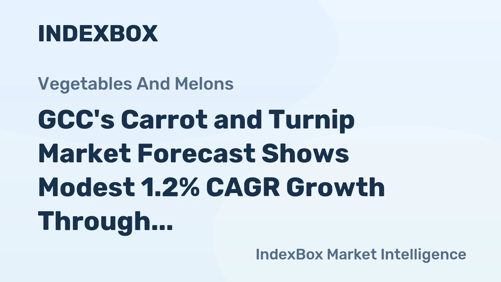 GCC's Carrot and Turnip Market Forecast Shows Modest 1.2% CAGR Growth Through 2035