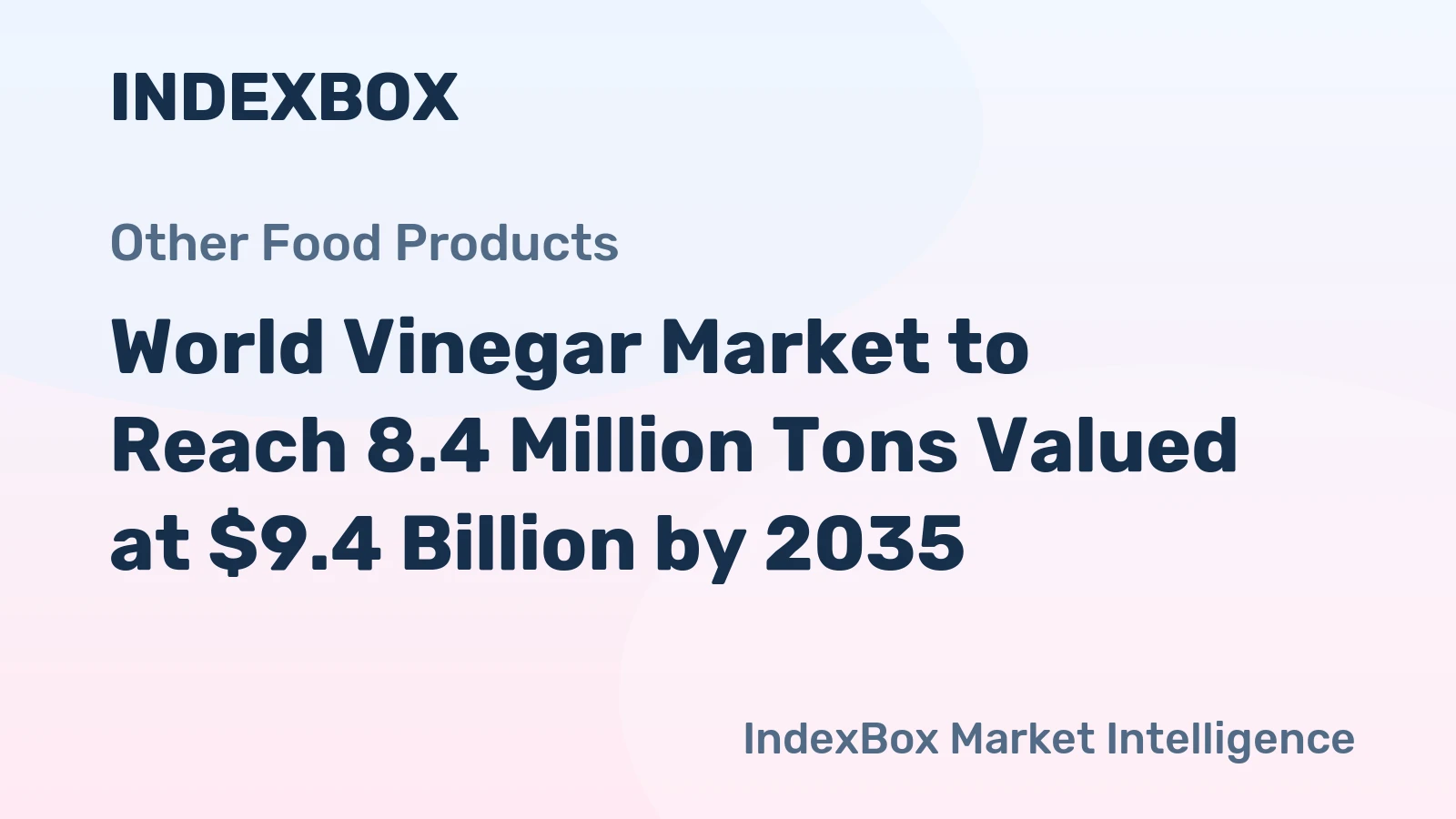 World Vinegar Market to Reach 8.4 Million Tons Valued at $9.4 Billion by 2035