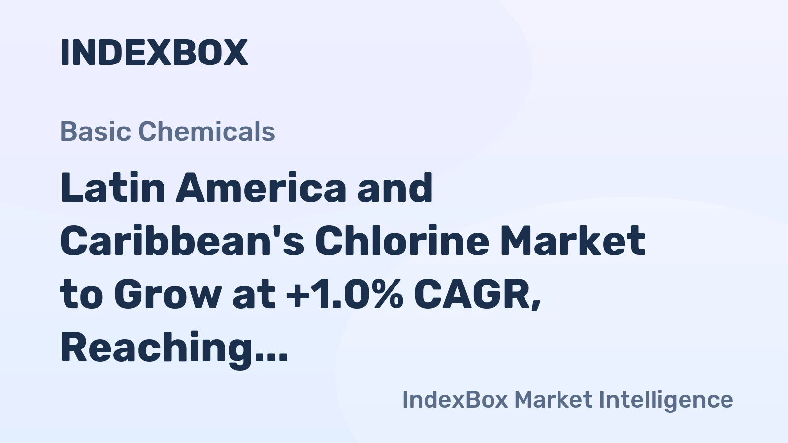 Latin America and Caribbean's Chlorine Market to Grow at +1.0% CAGR, Reaching 1.3M Tons by 2035