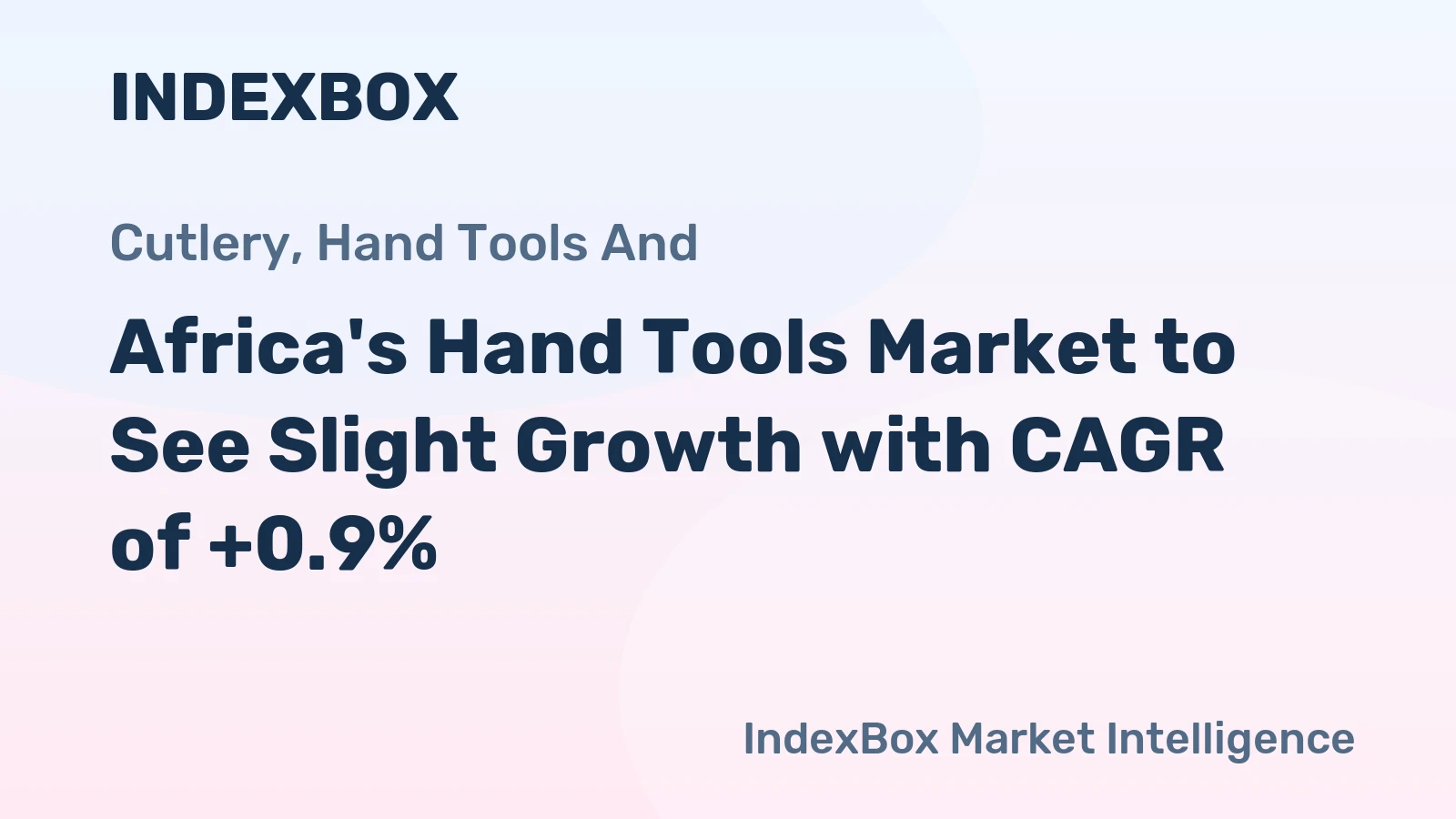 Africa's Hand Tools Market to See Slight Growth with CAGR of +0.9%