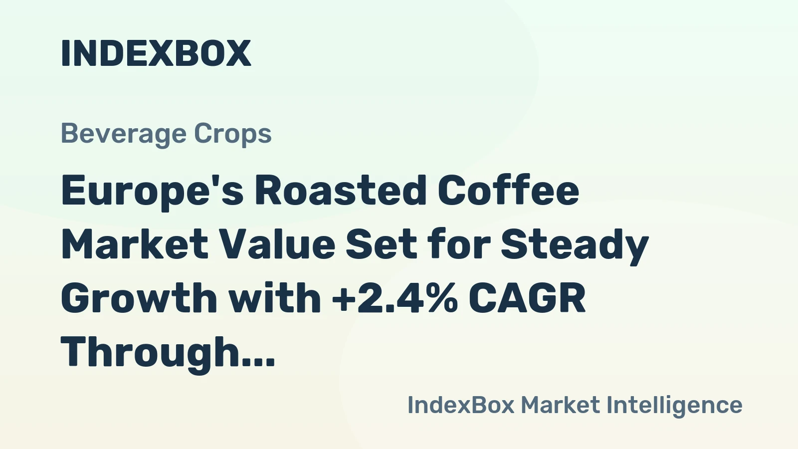 Europe's Roasted Coffee Market Value Set for Steady Growth with +2.4% CAGR Through 2035