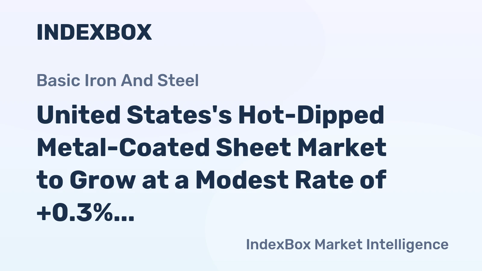 United States's Hot-Dipped Metal-Coated Sheet Market to Grow at a Modest Rate of +0.3% CAGR from 2024 to 2035