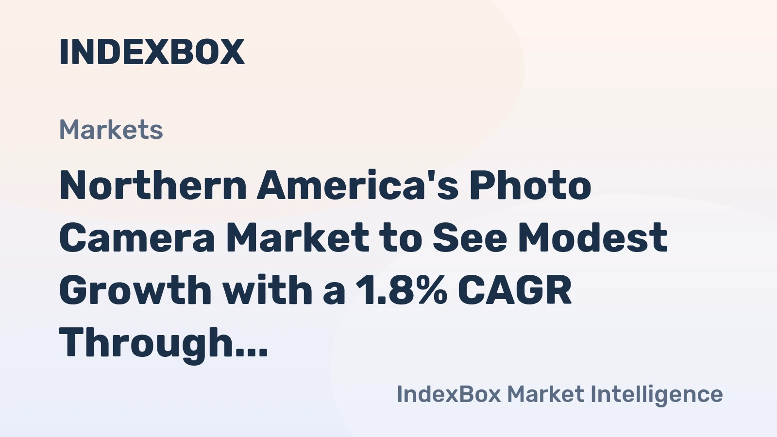 Northern America's Photo Camera Market to See Modest Growth with a 1.8% CAGR Through 2035