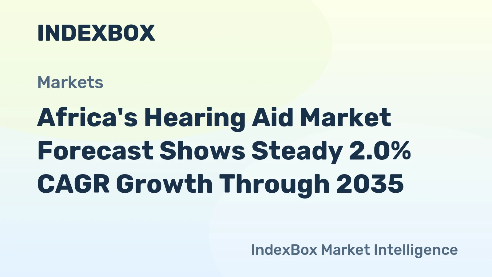 Africa's Hearing Aid Market Forecast Shows Steady 2.0% CAGR Growth Through 2035