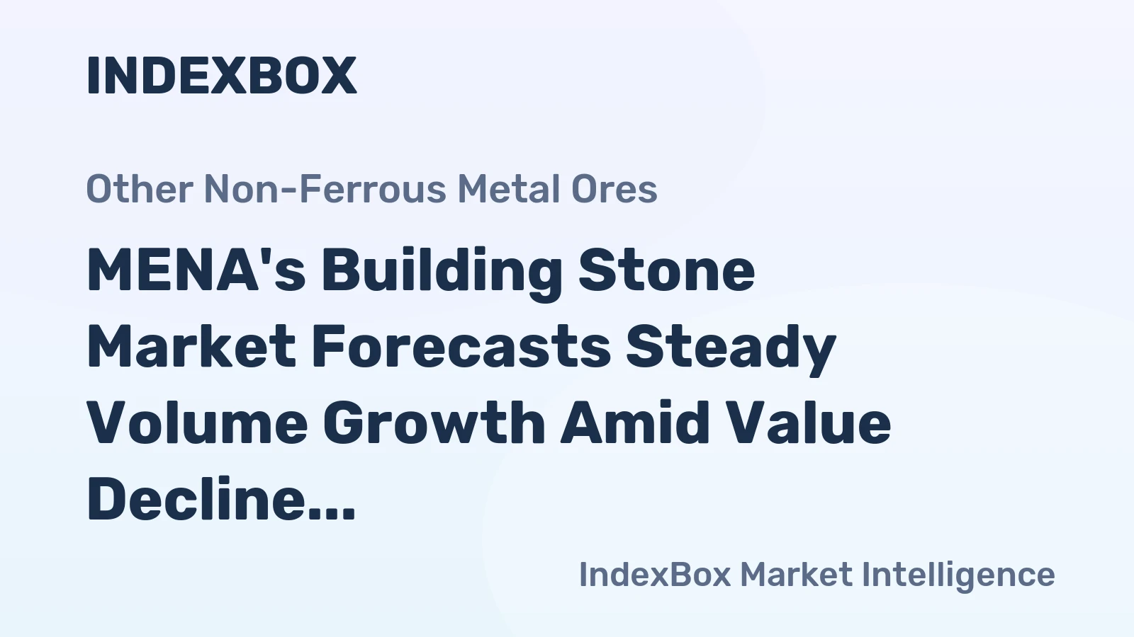 MENA's Building Stone Market Forecasts Steady Volume Growth Amid Value Decline