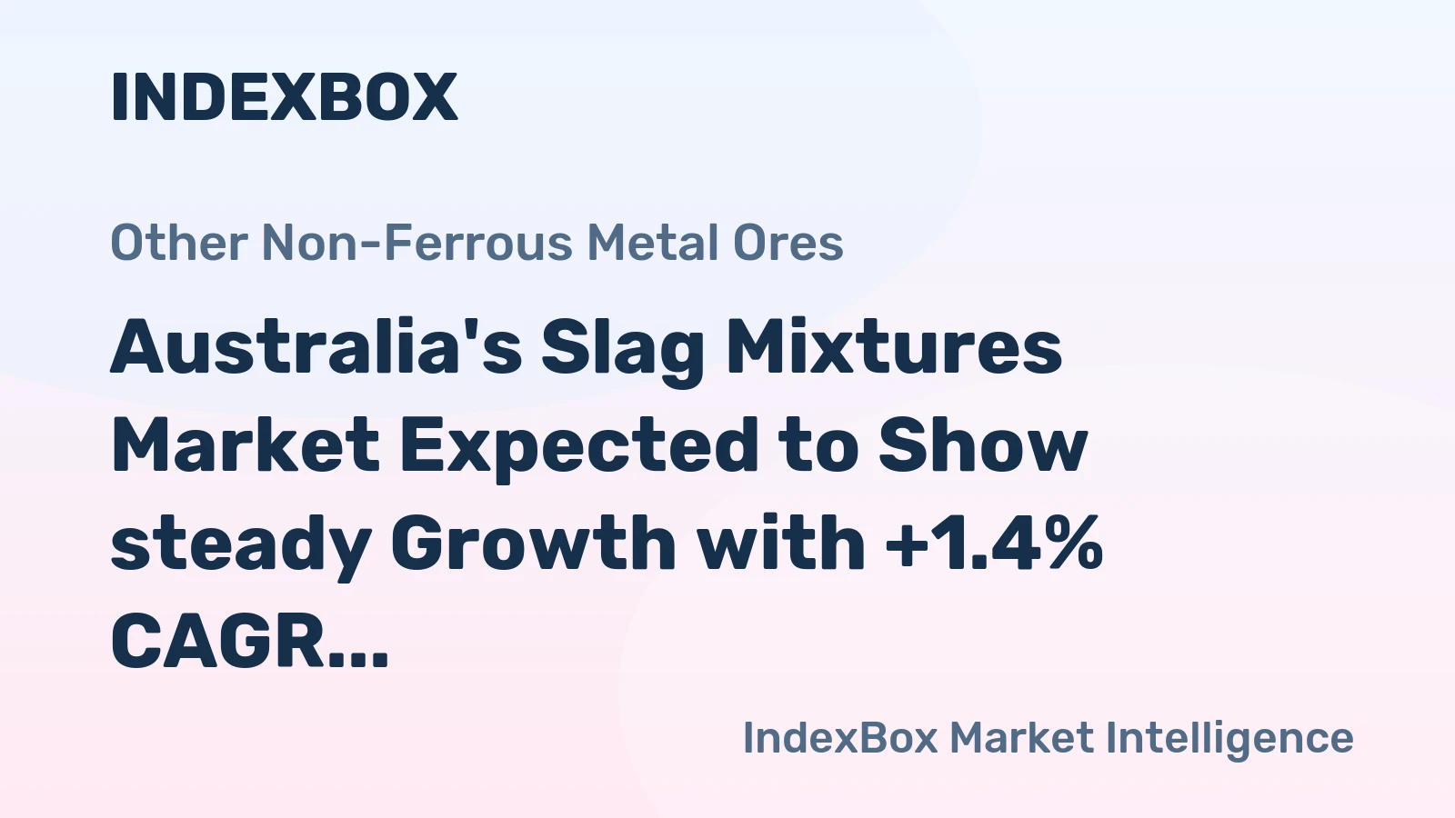 Australia's Slag Mixtures Market Expected to Show steady Growth with +1.4% CAGR from 2024-2035
