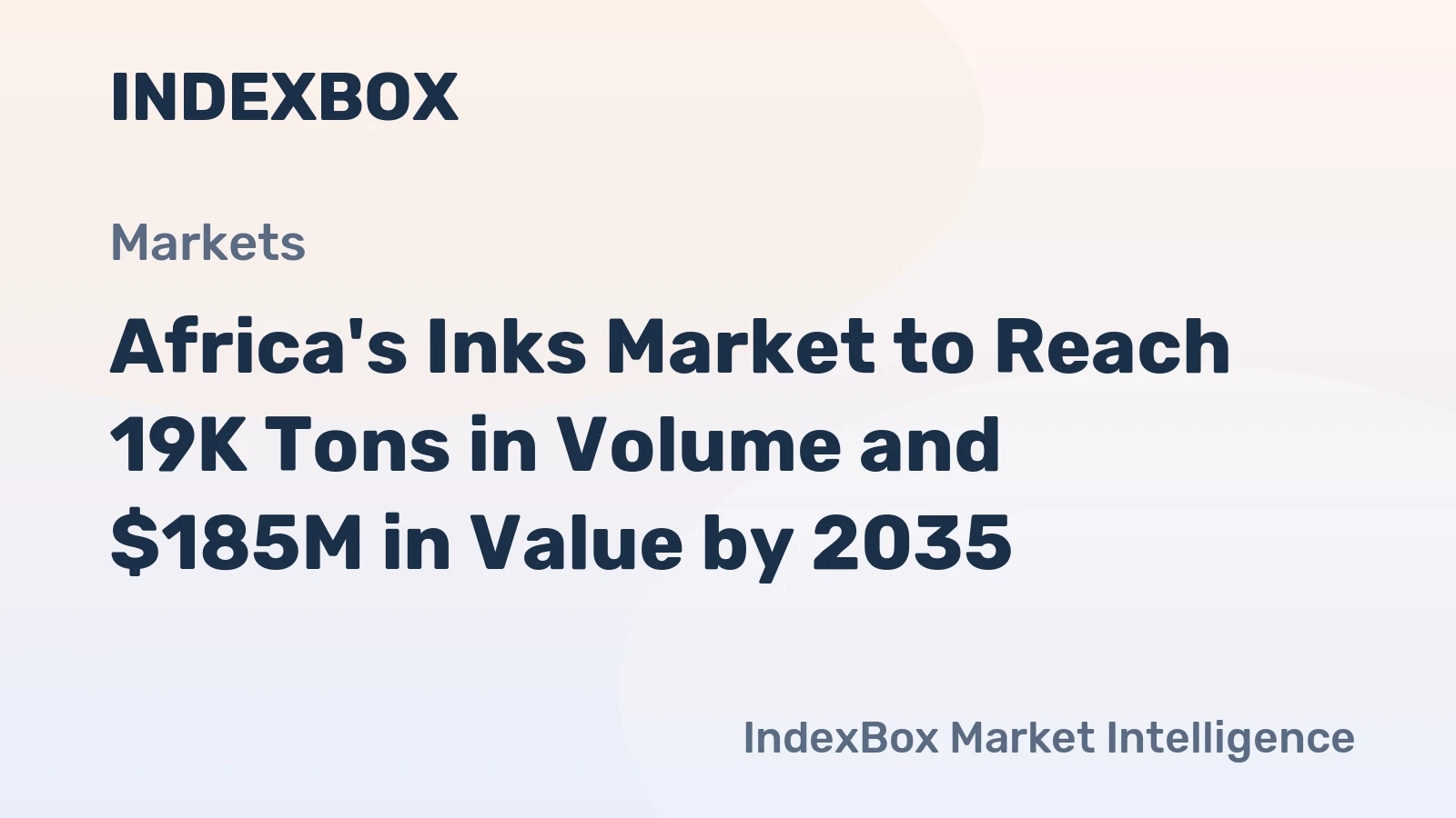 Africa's Inks Market to Reach 19K Tons in Volume and $185M in Value by 2035