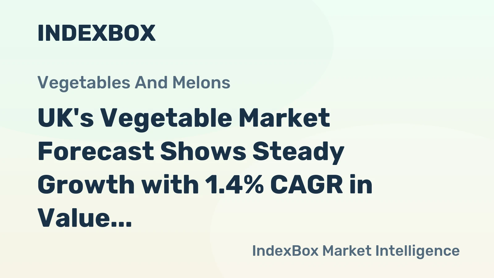 UK's Vegetable Market Forecast Shows Steady Growth with 1.4% CAGR in Value Through 2035