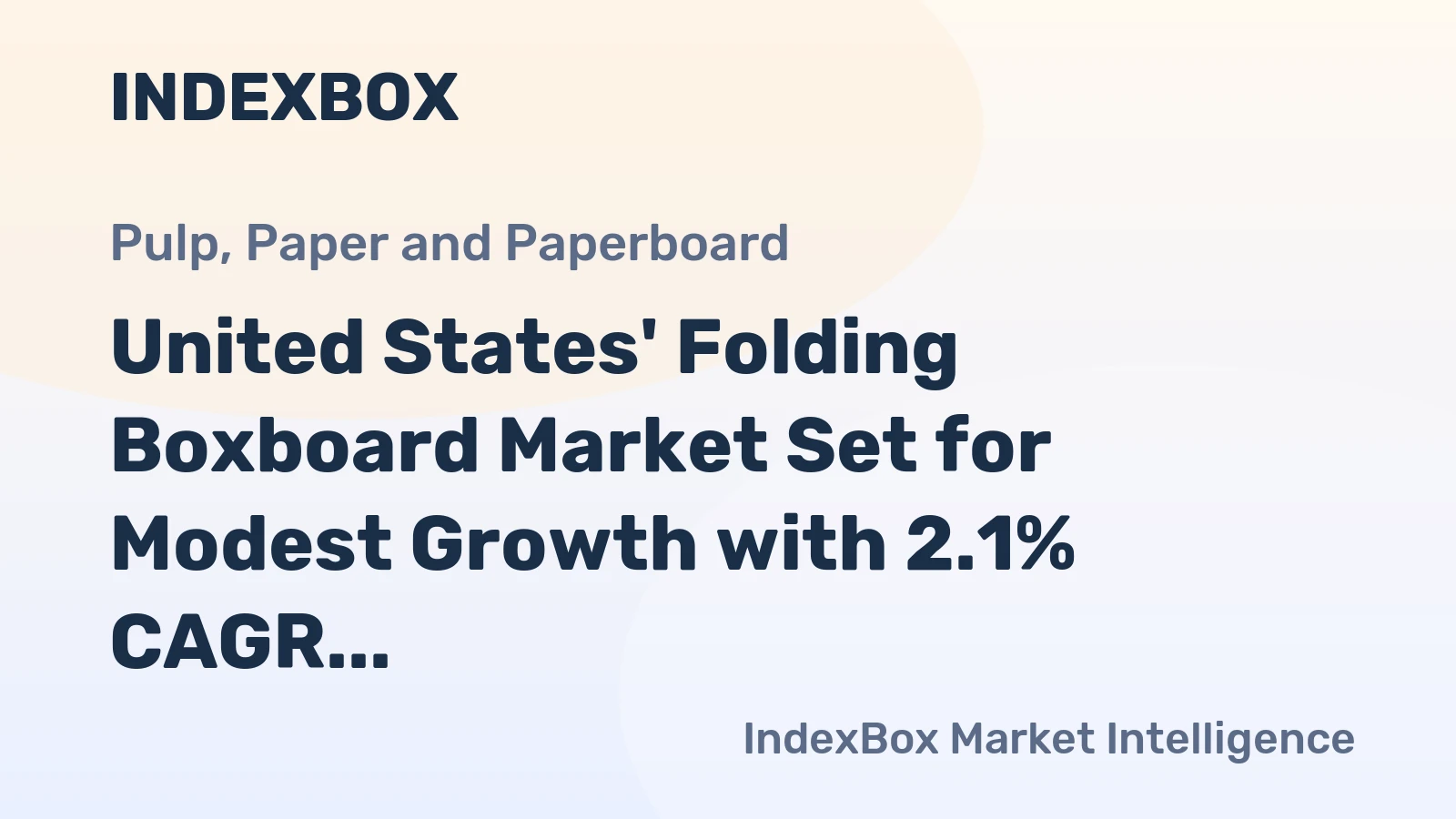 United States' Folding Boxboard Market Set for Modest Growth with 2.1% CAGR in Value Through 2035