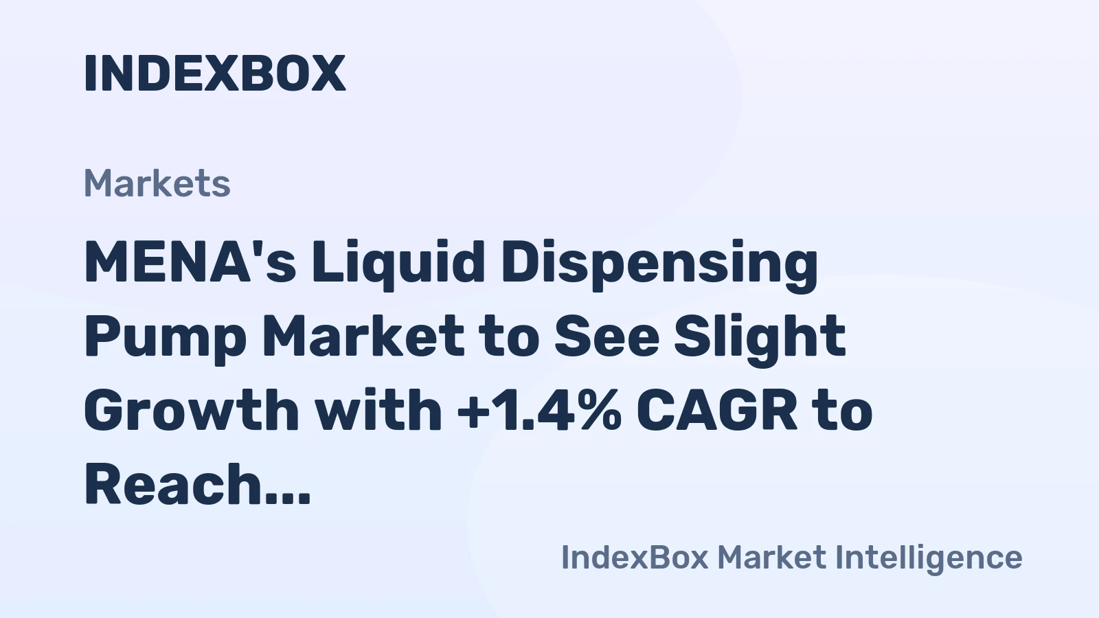 MENA's Liquid Dispensing Pump Market to See Slight Growth with +1.4% CAGR to Reach $343M by 2035