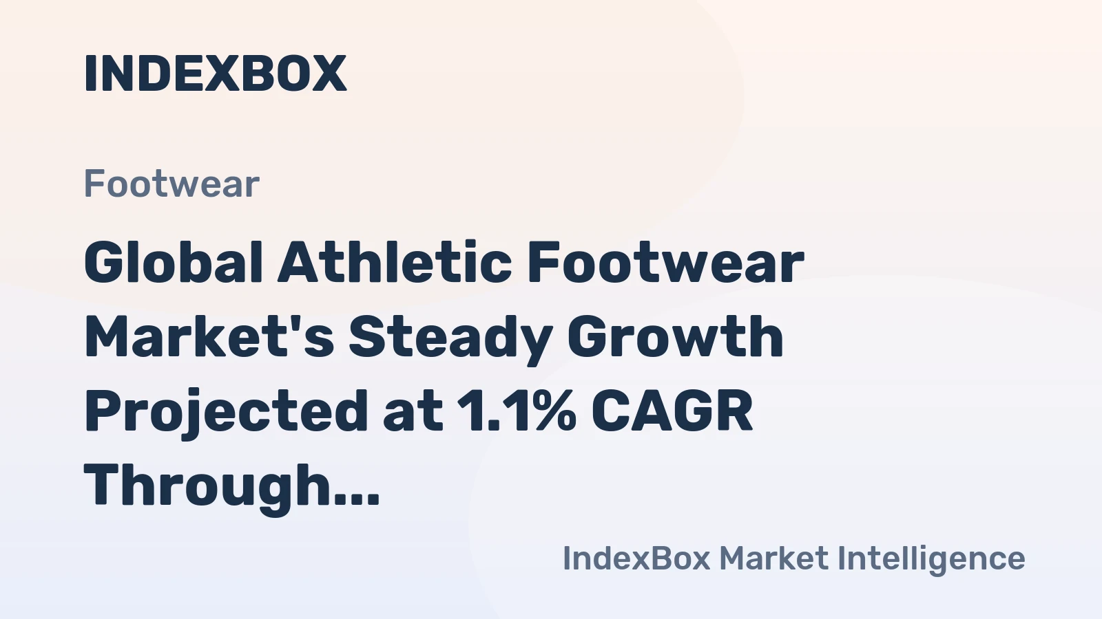 Global Athletic Footwear Market's Steady Growth Projected at 1.1% CAGR Through 2035