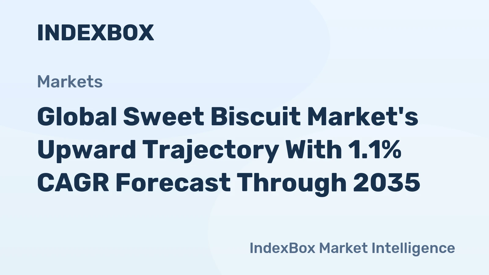 Global Sweet Biscuit Market's Upward Trajectory With 1.1% CAGR Forecast Through 2035