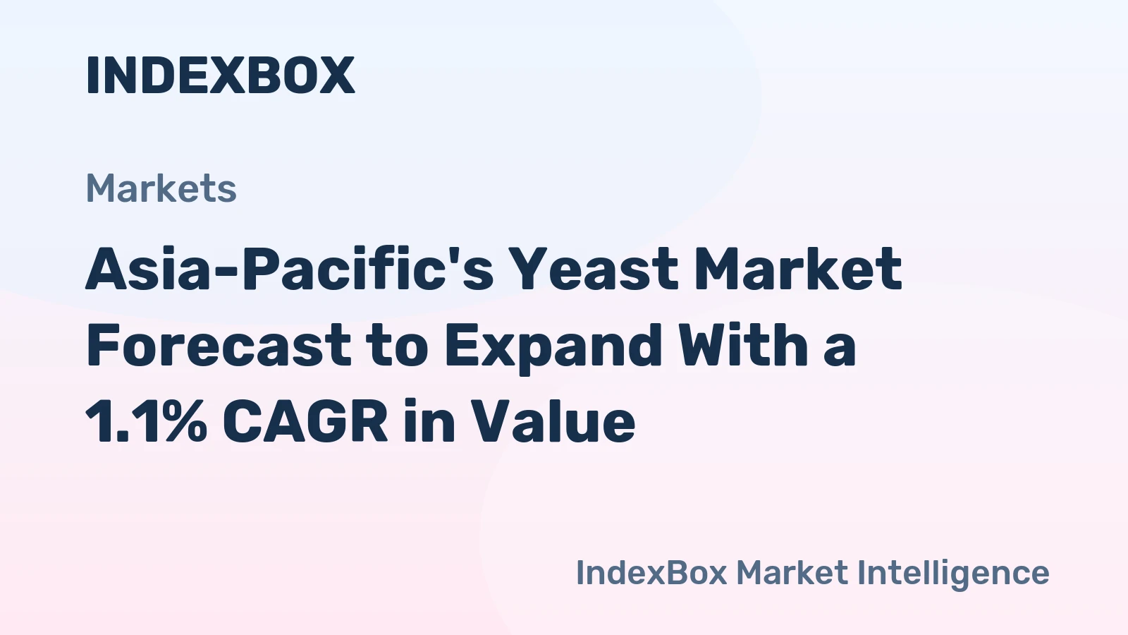 Asia-Pacific's Yeast Market Forecast to Expand With a 1.1% CAGR in Value