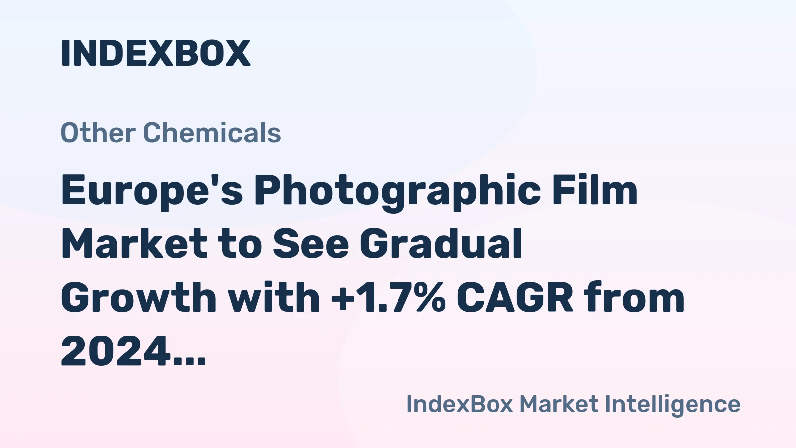 Europe's Photographic Film Market to See Gradual Growth with +1.7% CAGR from 2024 to 2035
