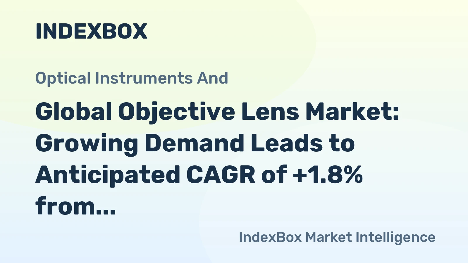 Global Objective Lens Market: Growing Demand Leads to Anticipated CAGR of +1.8% from 2024-2035