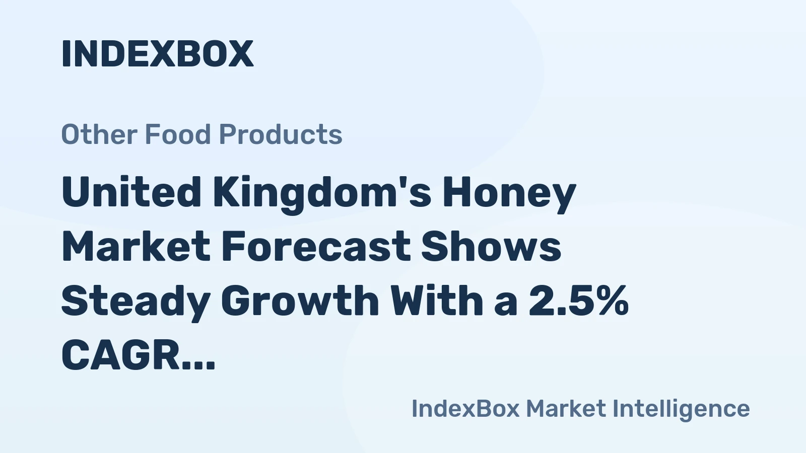 United Kingdom's Honey Market Forecast Shows Steady Growth With a 2.5% CAGR in Value Through 2035