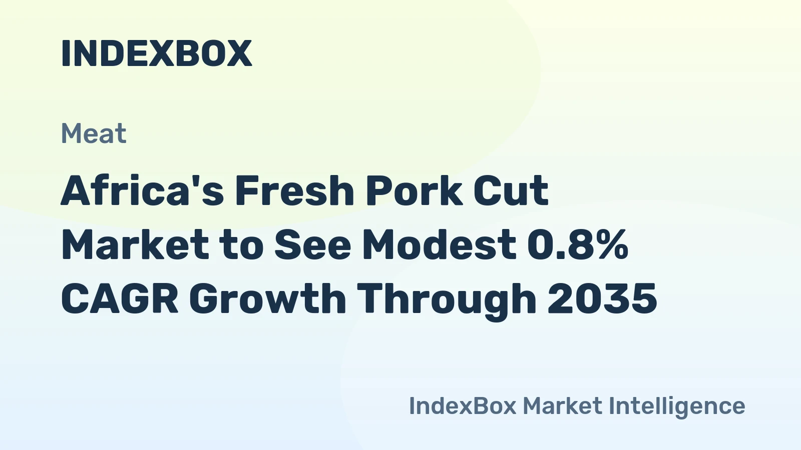 Africa's Fresh Pork Cut Market to See Modest 0.8% CAGR Growth Through 2035