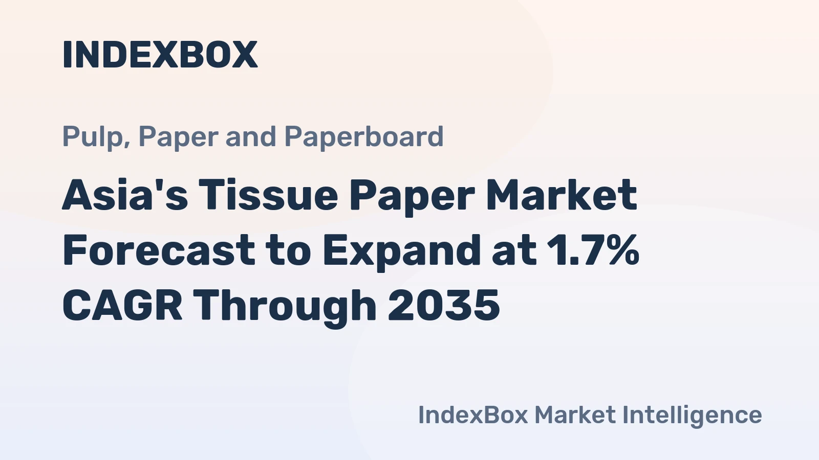 Asia's Tissue Paper Market Forecast to Expand at 1.7% CAGR Through 2035