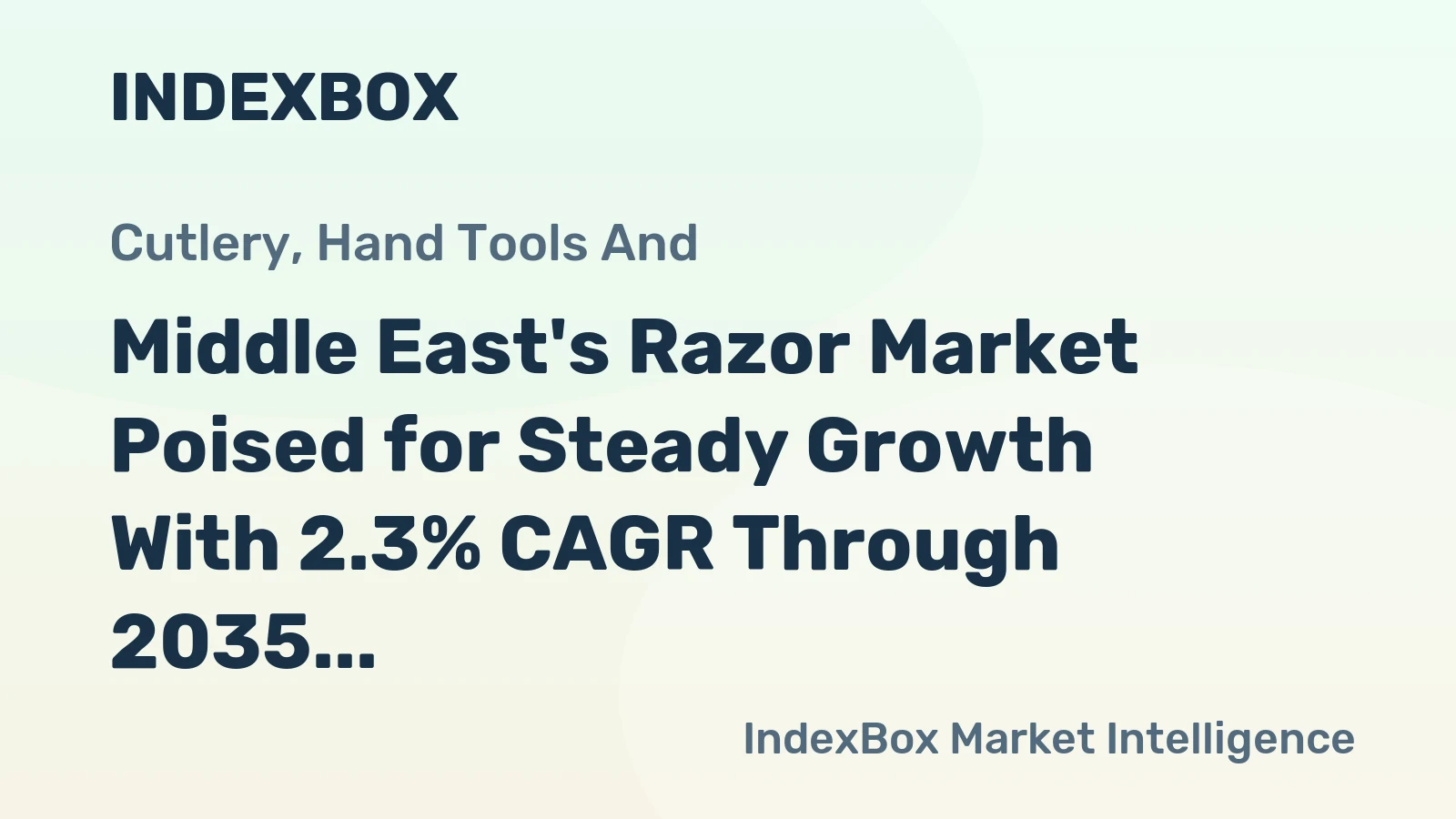 Middle East's Razor Market Poised for Steady Growth With 2.3% CAGR Through 2035