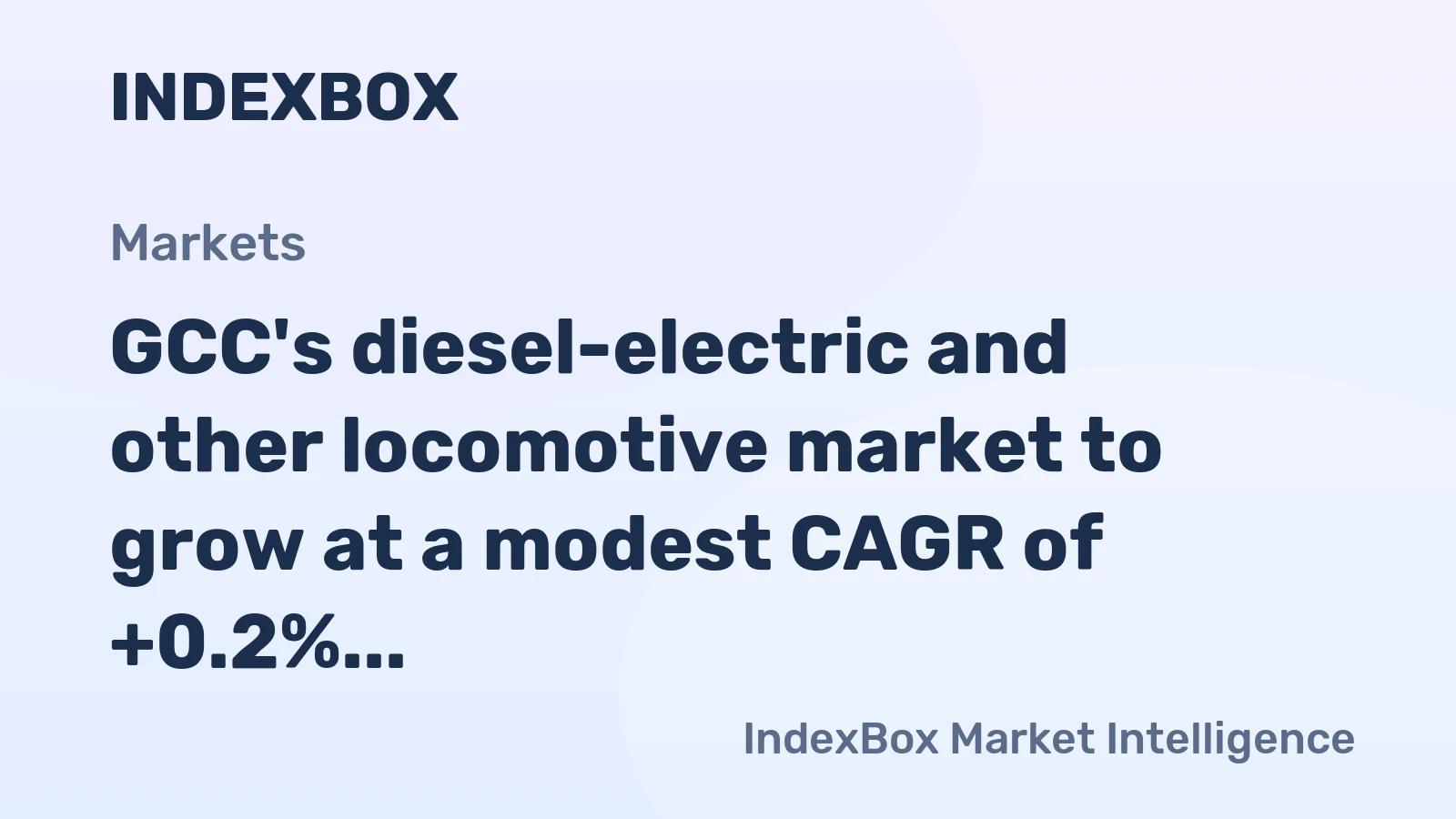 GCC's diesel-electric and other locomotive market to grow at a modest CAGR of +0.2% through 2035, reaching 128 units, driven by sustained regional demand.