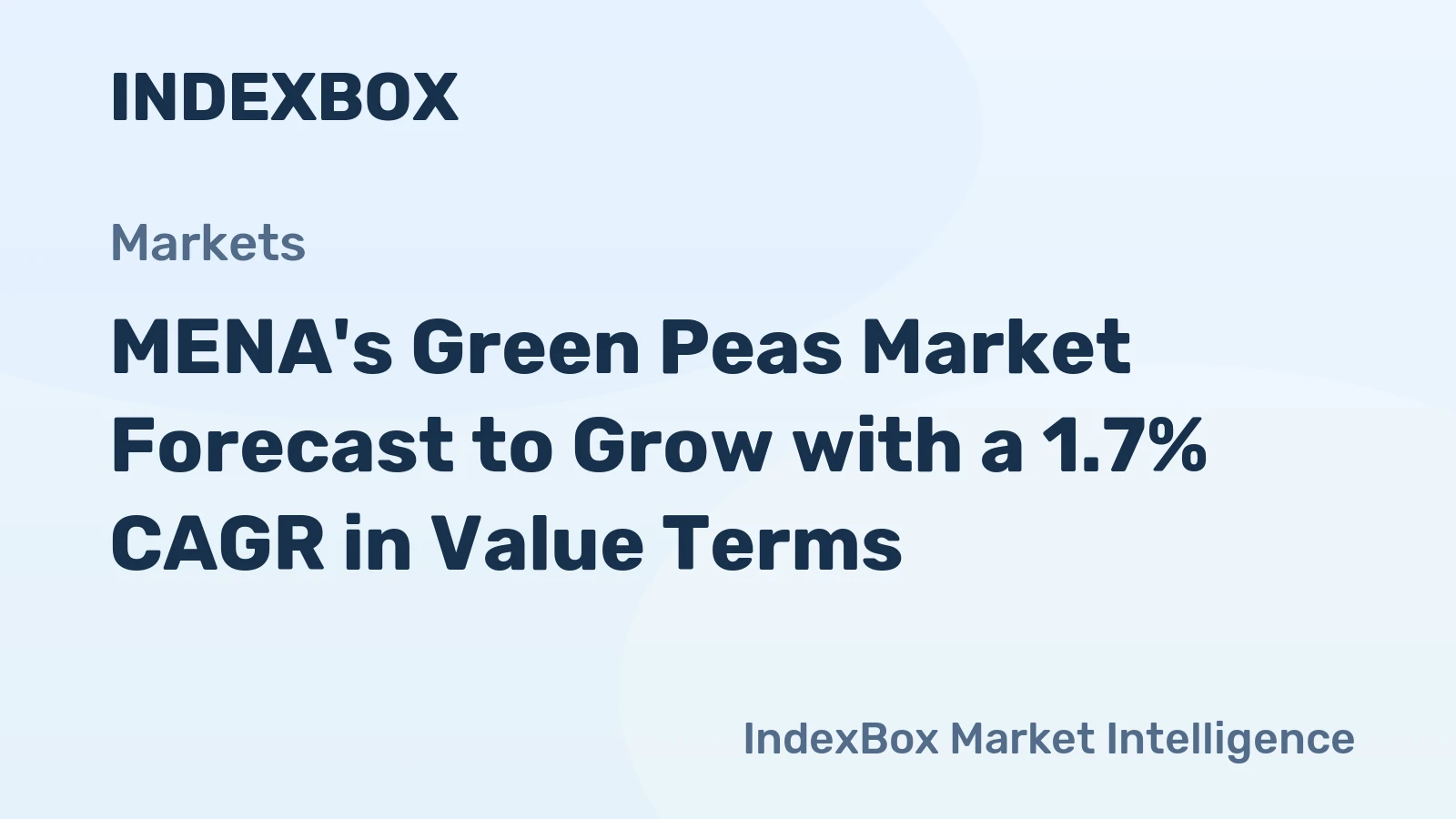 MENA's Green Peas Market Forecast to Grow with a 1.7% CAGR in Value Terms