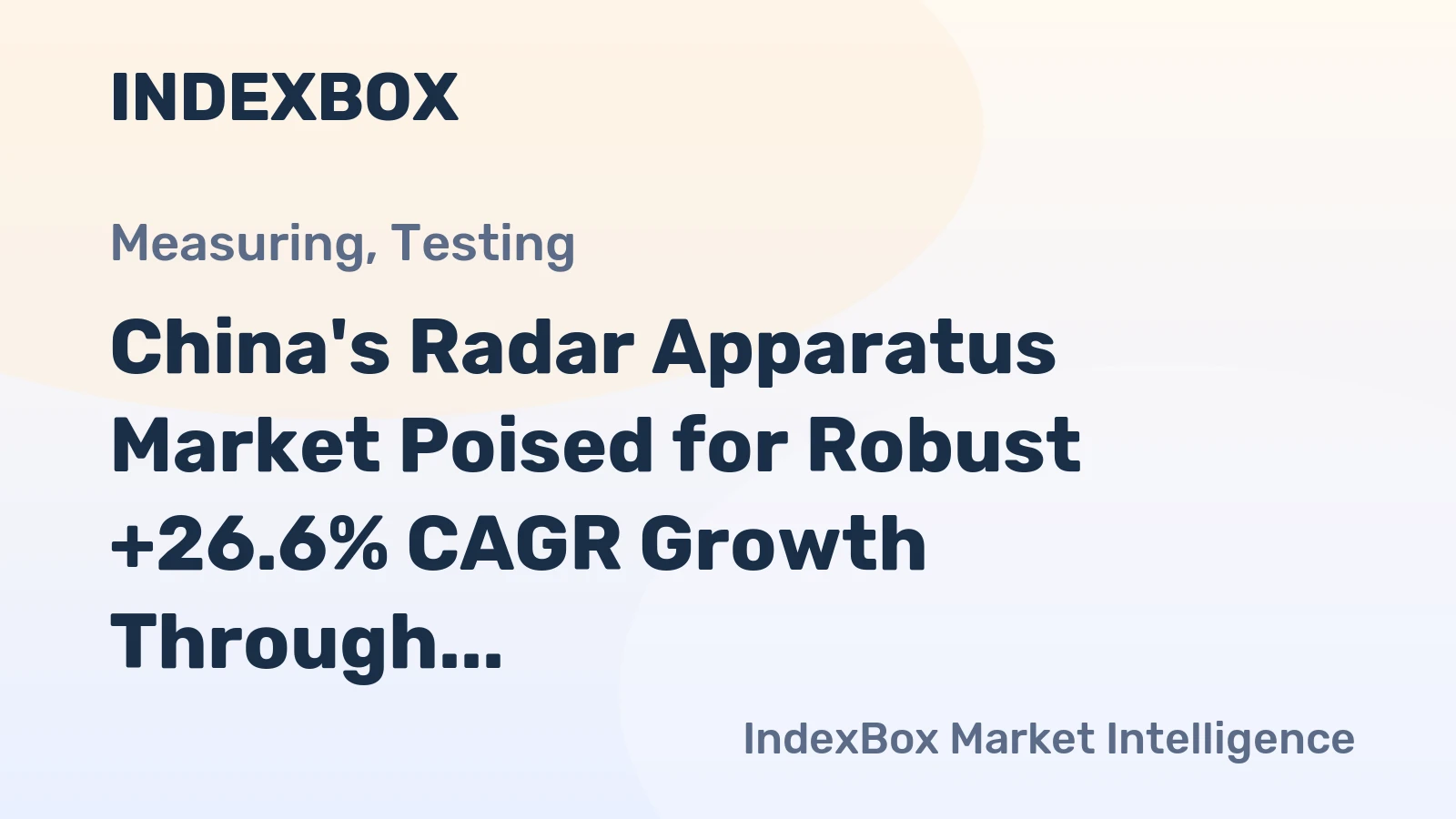 China's Radar Apparatus Market Poised for Robust +26.6% CAGR Growth Through 2035