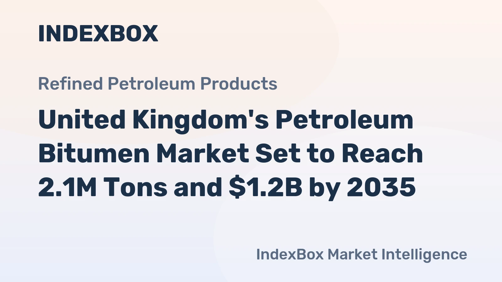 United Kingdom's Petroleum Bitumen Market Set to Reach 2.1M Tons and $1.2B by 2035
