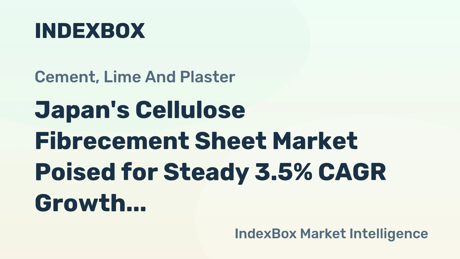 Japan's Cellulose Fibrecement Sheet Market Poised for Steady 3.5% CAGR Growth Through 2035