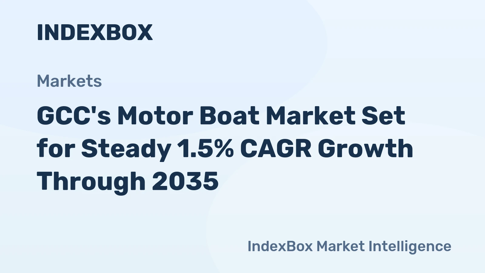 GCC's Motor Boat Market Set for Steady 1.5% CAGR Growth Through 2035