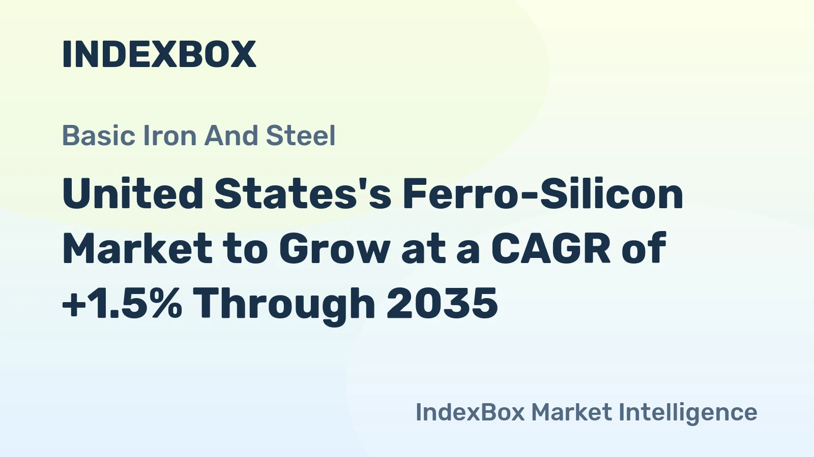 United States's Ferro-Silicon Market to Grow at a CAGR of +1.5% Through 2035