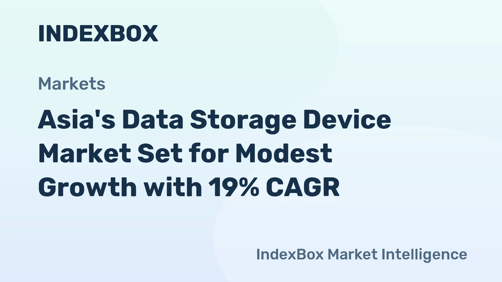 Asia's Data Storage Device Market Set for Modest Growth with 19% CAGR