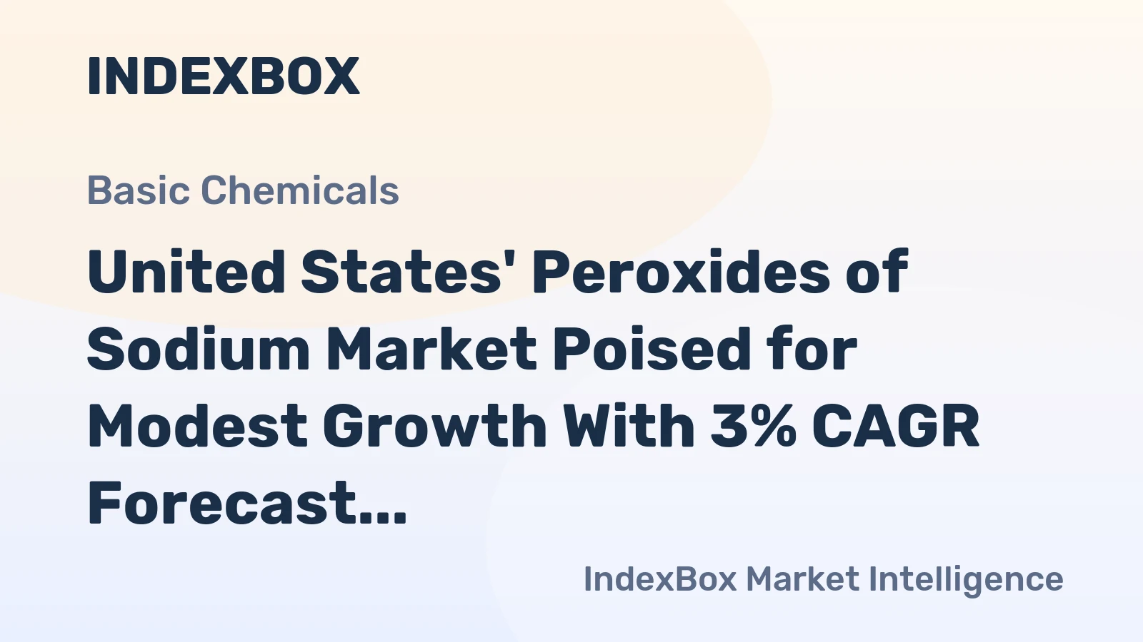 United States' Peroxides of Sodium Market Poised for Modest Growth With 3% CAGR Forecast