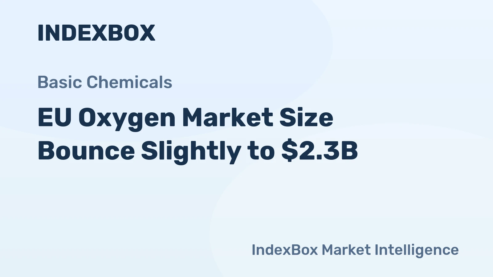 EU Oxygen Market Size Bounce Slightly to $2.3B