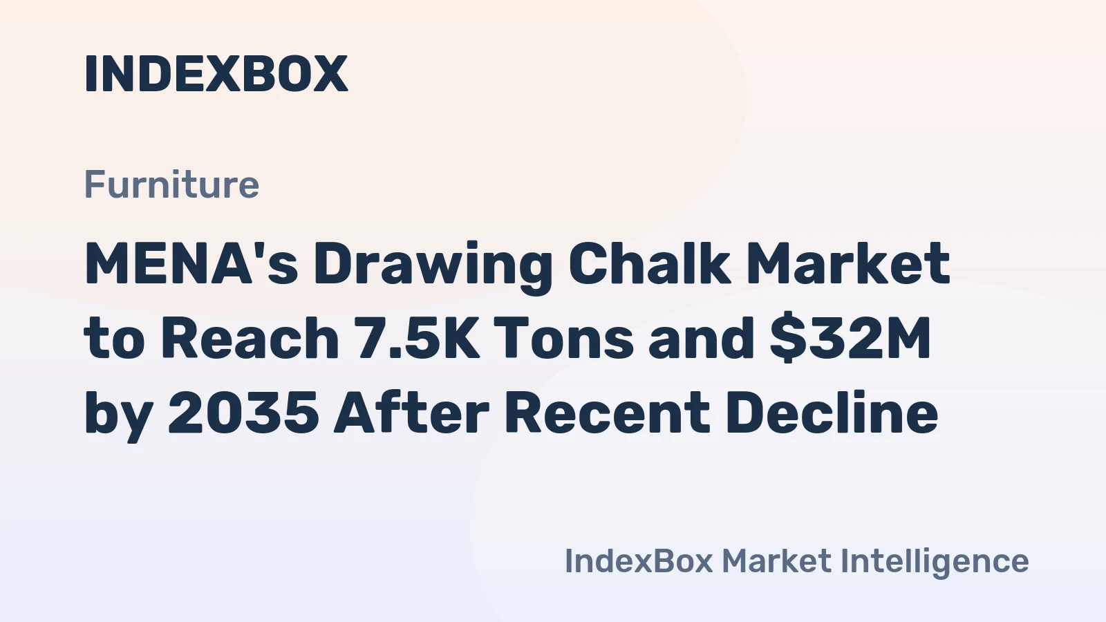 MENA's Drawing Chalk Market to Reach 7.5K Tons and $32M by 2035 After Recent Decline