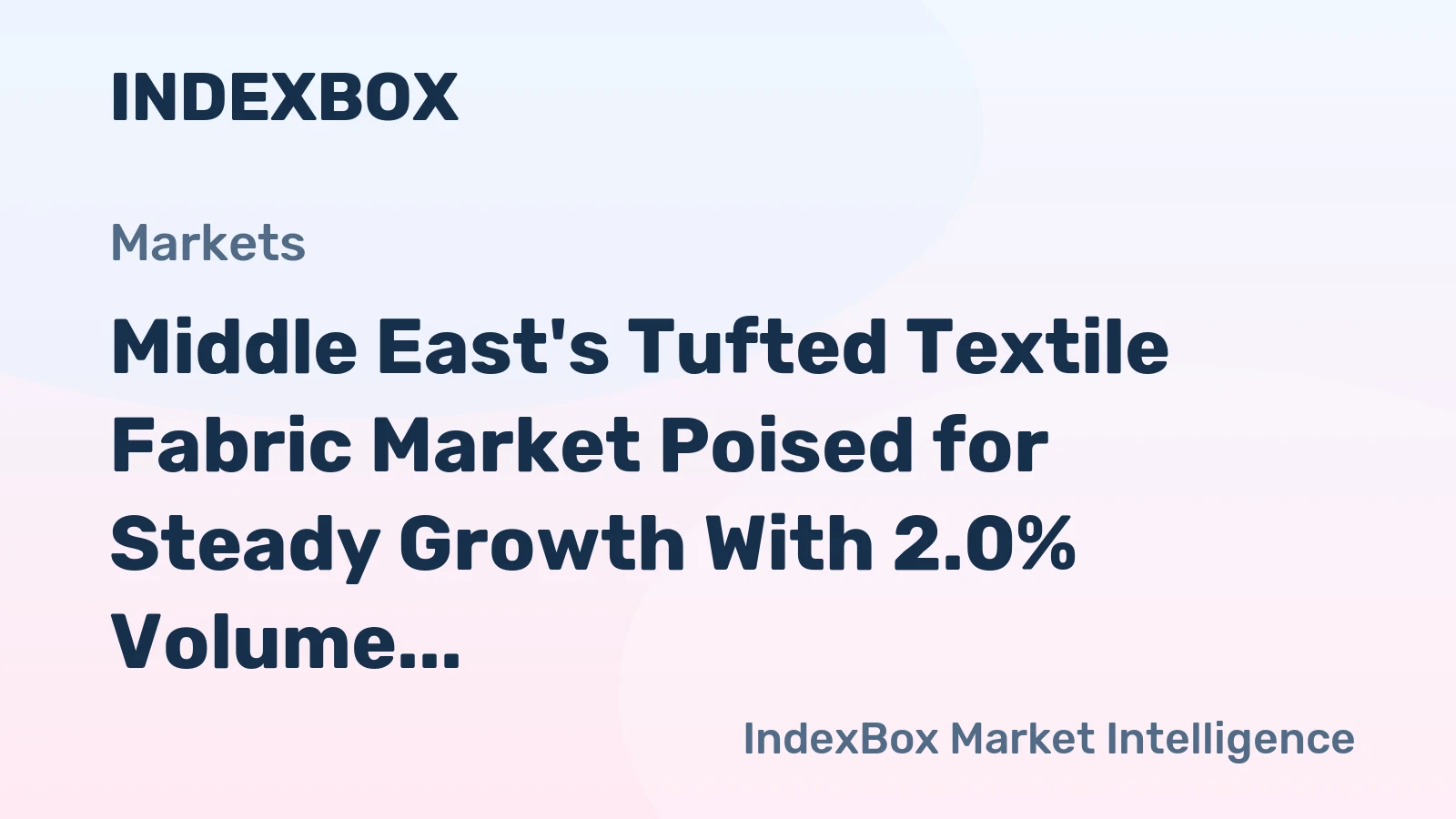Middle East's Tufted Textile Fabric Market Poised for Steady Growth With 2.0% Volume CAGR Through 2035