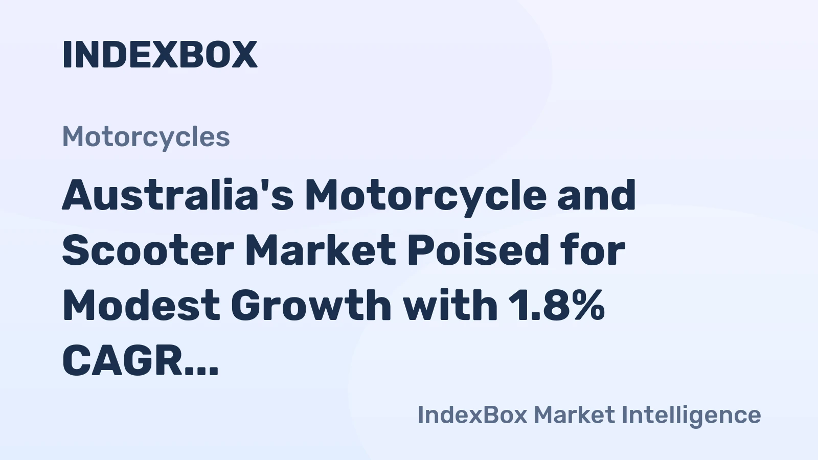 Australia's Motorcycle and Scooter Market Poised for Modest Growth with 1.8% CAGR in Value Through 2035