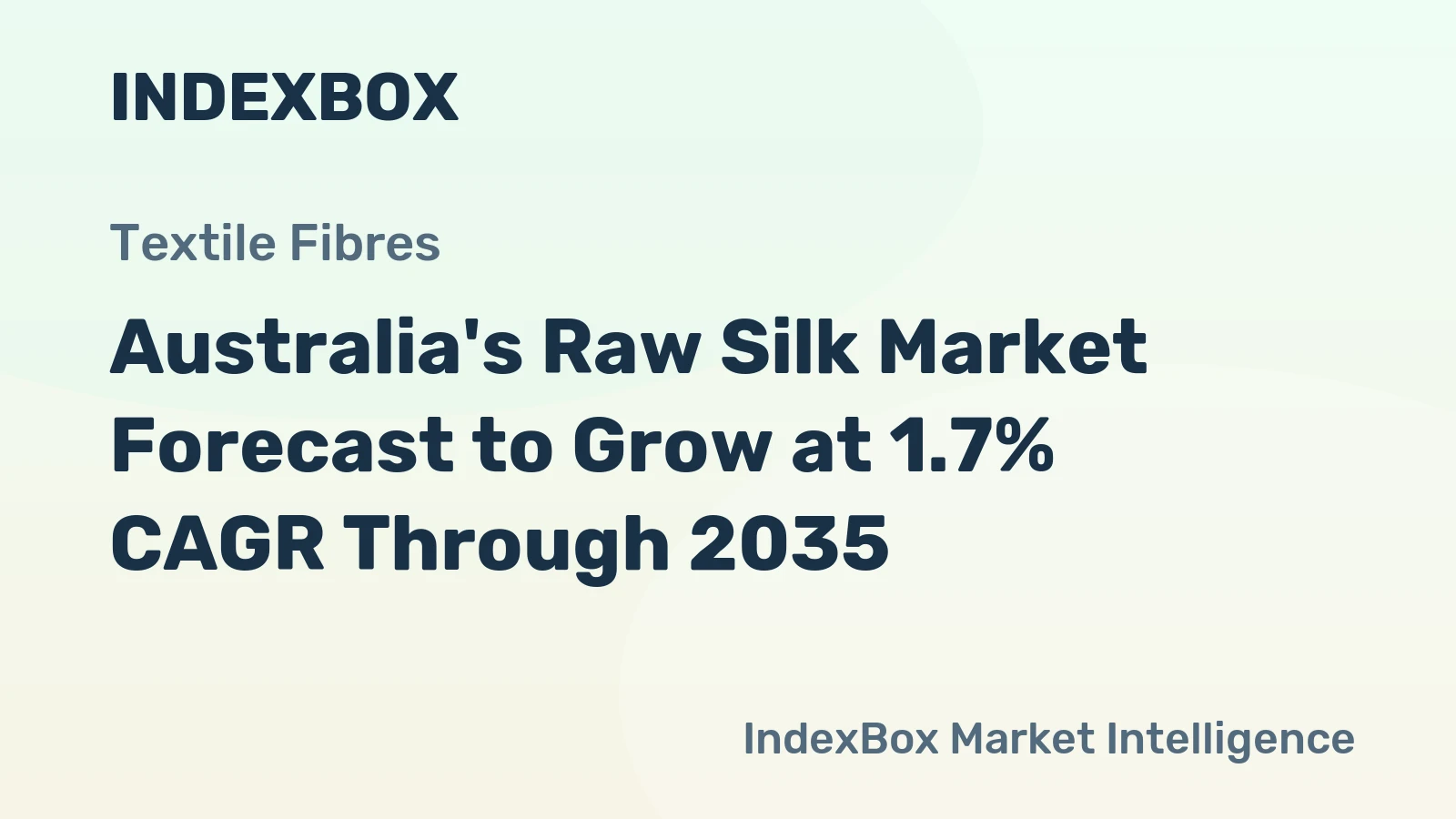 Australia's Raw Silk Market Forecast to Grow at 1.7% CAGR Through 2035