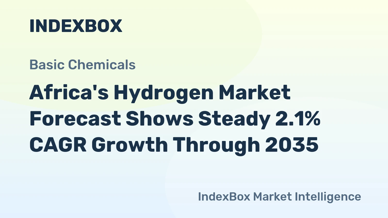 Africa's Hydrogen Market Forecast Shows Steady 2.1% CAGR Growth Through 2035