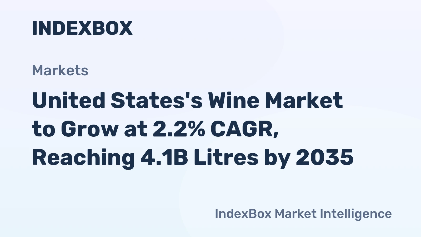 United States's Wine Market to Grow at 2.2% CAGR, Reaching 4.1B Litres by 2035