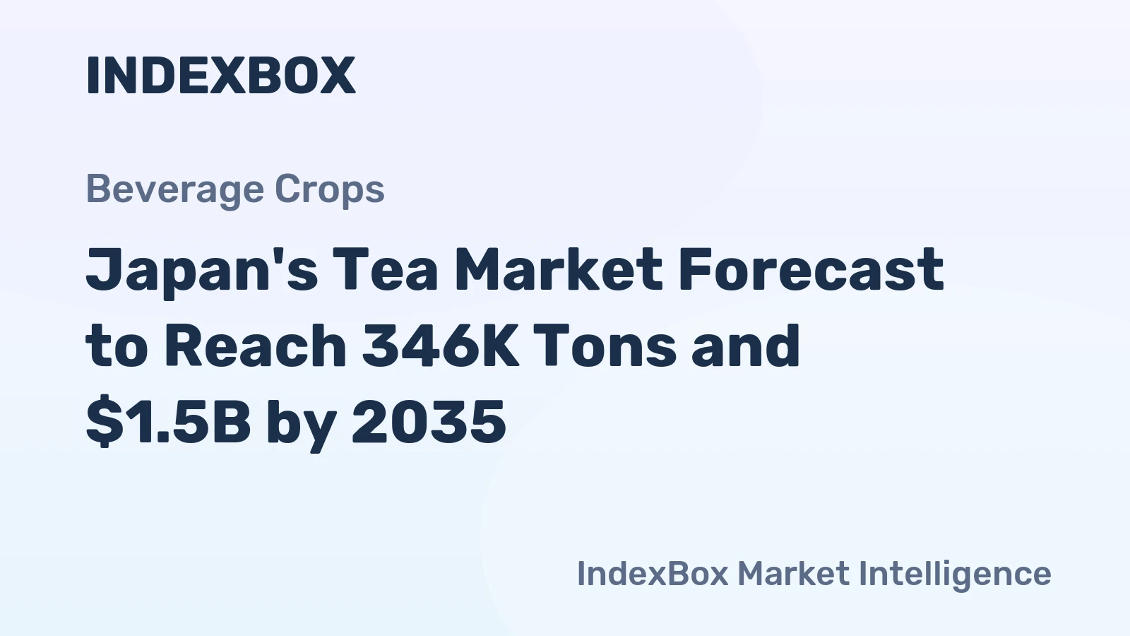 Japan's Tea Market Forecast to Reach 346K Tons and $1.5B by 2035