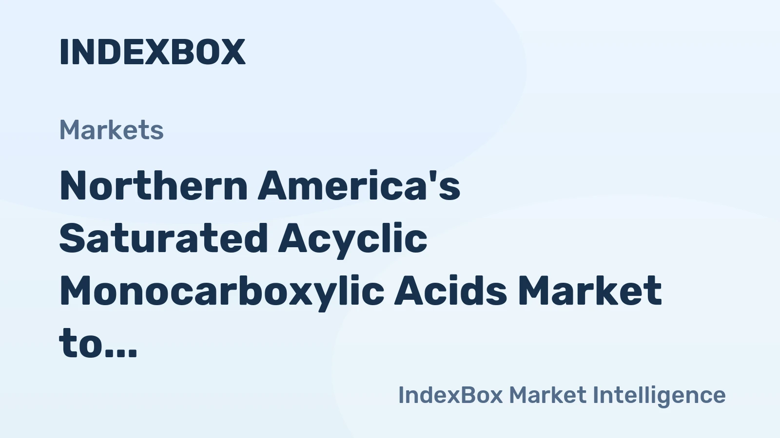 Northern America's Saturated Acyclic Monocarboxylic Acids Market to Grow at +0.7% CAGR through 2035